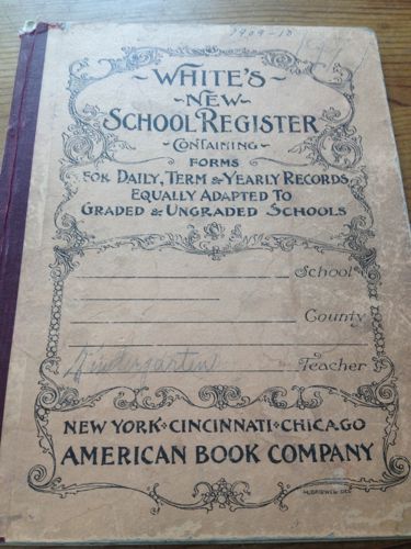 Early 1900s School Registers | MetaCookbook